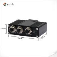 China EN50155 Industrial 1-Port Gigabit PoE Injector 30W M12 Connector DIN-Rail for sale