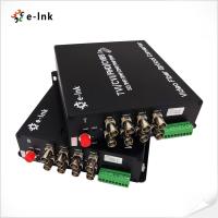 China E-link 8 Channel Video Fiber Converter 120km Transmission 4-in-1 Support for sale