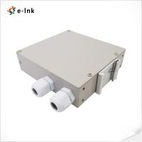 China 8-Port DIN-Rail Fiber Splice Box with 8-Fiber Splicing Multi-Adapter Options for sale