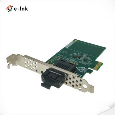 China Fiber Gigabit Network Card 1000Mbps PCI-E VLAN Jumbo Frame OS Support for sale
