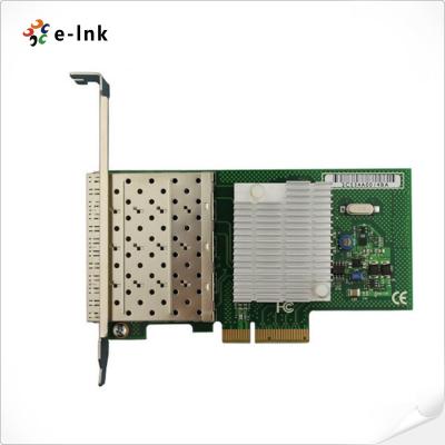 China Intel 82580EB Network Card Quad SFP Ports PCIe X4 Virtualization Ready for sale