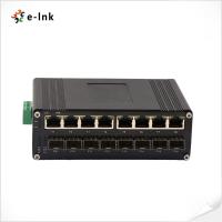 China Industrial PoE Switch 8 PoE+ Ports 8 SFP Fiber Rugged Managed Ethernet for sale