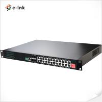 China Industrial Ethernet Switch 24 RJ45 Ports 4 SFP Fiber Rugged Rackmount for sale