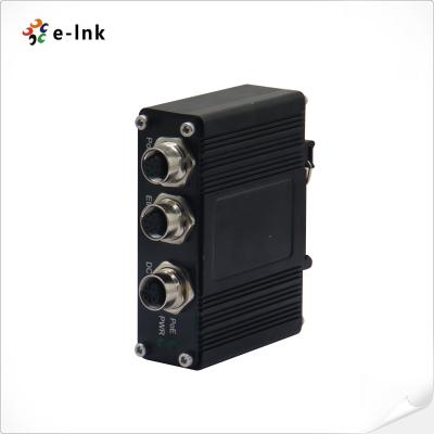China EN50155 Industrial 90W Gigabit PoE Injector with M12 Connector 12–48V DC for sale