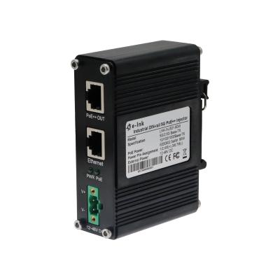 China Industrial 95W PoE++ Injector 802.3bt 12–48VDC Wide Input with Booster for sale