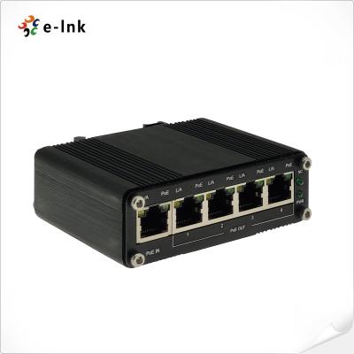 China Industrial 1-Port 95W PoE++ to 4-Port PoE+ Gigabit Extender 400m Range for sale