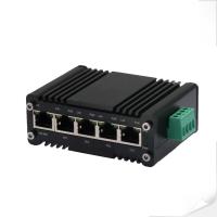 China Industrial 5 Port PoE+ Switch Gigabit Ethernet Wide DC Input Compact for sale