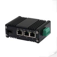 China Industrial PoE Switch 3 Port PoE+ 1 SFP Wide Voltage Solar Powered for sale