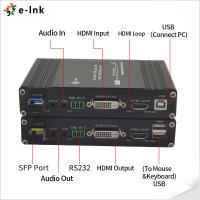 China 1-Ch DVI KVM Fiber Extender w USB, RS232 Audio GPIO 1080P 60km for sale