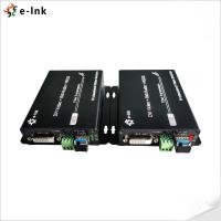 China DVI Fiber Extender with RS232 Bi-Directional Audio 1080P up to 20km for sale