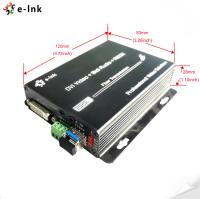 China DVI Fiber Extender with RS232 Bi-Directional Audio 1080P up to 20km for sale