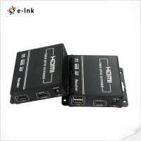 China 4K HDMI KVM Fiber Extender UHD 2160p USB Keyboard Mouse 300m OM3 for sale