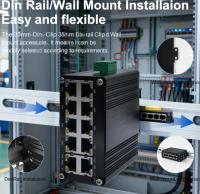China Industrial 10-Port 10/100/1000T Gigabit Ethernet Switch -40~80°C Wide Temp DIN Rail Wall Mount for Harsh Environment for sale