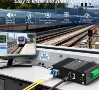 China Industrial Ethernet Media Converter 10/100/1000Base-T to 100/1000Base-X SFP -40~75°C for sale