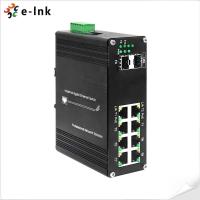 China Mini Industrial 8-Port PoE Gigabit Ethernet Switch with 12~48VDC Power Input DIN Rail & Wall Mounting for sale