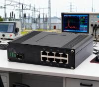 China Industrial 8-Port Gigabit Ethernet Switch + 1-Port 1000Base-X Fiber -40~80°C for sale