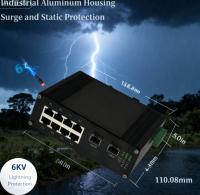 China Industrial 8-Port 10/100Base-T + 2-Port 100BASE-FX Hardened Ethernet Switch for sale