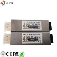 China 4K*2K 3D Mini HDMI Over Fiber Optic Extender 850nm Wavelength Support HDCP for sale