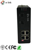 China Gigabit Industrial Ethernet POE Switch 9K Bytes Jumbo Frame With 2 SFP Ports / 4 RJ45 Ports for sale