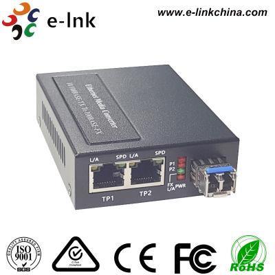 China 1 SFP Interface Fiber Ethernet Media Converter With Built - In Power Supply for sale