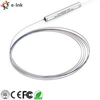 China No Connector Fiber Optic Switch PLC Splitter Steel Tube 250um Singlemode G.657A1 Fiber Type for sale