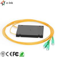 China PLC Fiber Optic Switch Splice / Pigtailed ABS Module 2.0mm SC/APC Singlemode for sale
