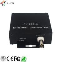 China Fast Transmitting Ethernet Over Coax Extender Transceiver Metal Material With PoE for sale