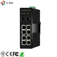 China 10/100/1000M 8 Port PoE Power Over Ethernet Gigabit Switch 2 Port 100/1000M SFP IP40 for sale