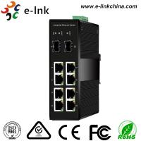 China 10/100/1000M 8 Port PoE Power Over Ethernet Gigabit Switch 2 Port 100/1000M SFP IP40 for sale