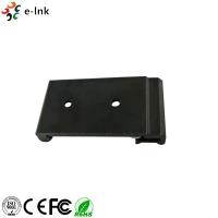 China Black Aluminum Alloy Industrial Fiber Media Converter DIN Rail Mounting Clips for sale