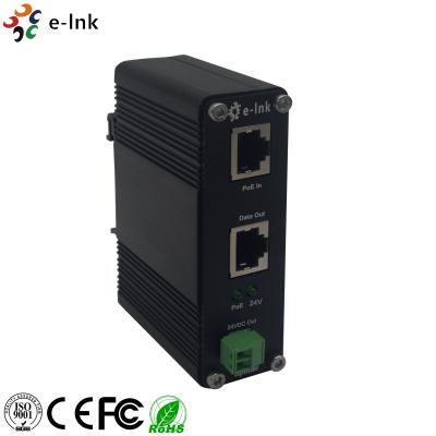China Industrial Power Over Ethernet Splitter 20W/24VDC Output Support DIN Rail Mounting for sale