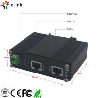 China Industrial Power Over Ethernet Splitter 20W/24VDC Output Support DIN Rail Mounting for sale