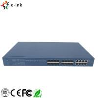 China Gigabit Fiber Optic Network Switch 8G + 16 SFP Management 93 X 120x 28 mm for sale