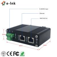China E-Link Gigabit Power Over Ethernet Injector 12~48VDC Power Input DIN Rail / Wall Mount for sale