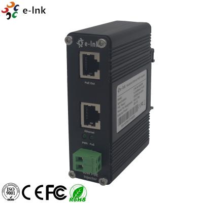 China Single Port 60W Power Over Ethernet Devices Support Din Rail / Wall Mount Installation for sale