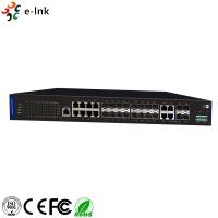 China 8 / 16 Port SFP Network Industrial Gigabit Ethernet Switch IPv6 Protocol No Fan Design for sale
