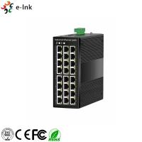 China Gigabit DIN Rail Ethernet Fiber Optic Switch Industrial Managed 24 Port 10/100/1000Mbps for sale