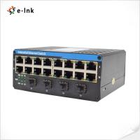 China 16-port 10/100Base-T + 4-port 1000BASE SFP Industrial Ethernet Switch for sale
