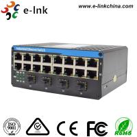China 16-port 10/100Base-T + 4-port 1000BASE SFP Industrial Ethernet Switch for sale