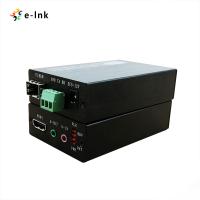 China 1 Channel	Fiber Optic Ethernet Extender Bidirectional Audio RS232 3 Pin Terminal Block for sale