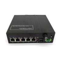 China 10-18VDC Input Industrial Ethernet POE Switch With 5 Ports Gigabit POE+ 1 SFP Port for sale