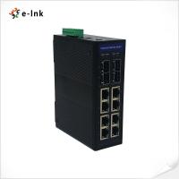 China IP40 Aluminum Case Industrial Ethernet POE Switch 8 Ports With 100 / 1000 Base-X SFP for sale