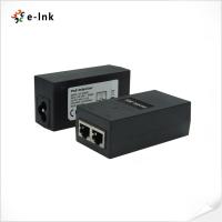 China 48V 24W Power Over Ethernet Injector 10/100/1000Mbps 200kHz With Power Cord for sale