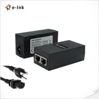 China 48V 24W Power Over Ethernet Injector 10/100/1000Mbps 200kHz With Power Cord for sale