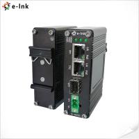 China Industrial Ethernet Fiber Media Converter 60W PoE+ DIN Rail / Wall mount Options Durable for sale