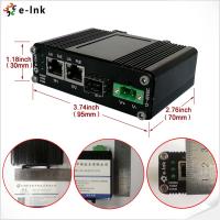 China Industrial Ethernet Fiber Media Converter 60W PoE+ DIN Rail / Wall mount Options Durable for sale