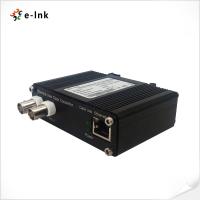 China Industrial DIN - Rail Ethernet Over Coax Converter EoC Extender With PoE+ PoC for sale
