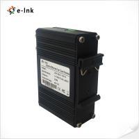 China Industrial DIN - Rail Ethernet Over Coax Converter EoC Extender With PoE+ PoC for sale