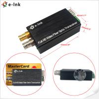 China Mini Type 3G SDI To Fiber Optic Converter Aluminum Case With Tally / Reverse RS485 for sale