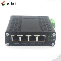 China 4x10/100/1000M RJ45 Ports Industrial Ethernet Media Converter for sale
